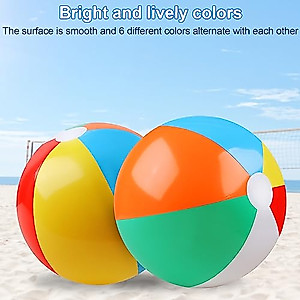 REGUICORP 2 Pack Beach Balls, 20 Inch Beach Balls for Kids, Rainbow Color Pool Toys Pool Balls for Swimming Pool, Beach Toys Inflatable Ball for Summer Parties and Water Games