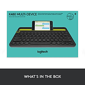 Bluetooth Multi-Device Keyboard K480 - Switch typing between your computer, phone, and tablet