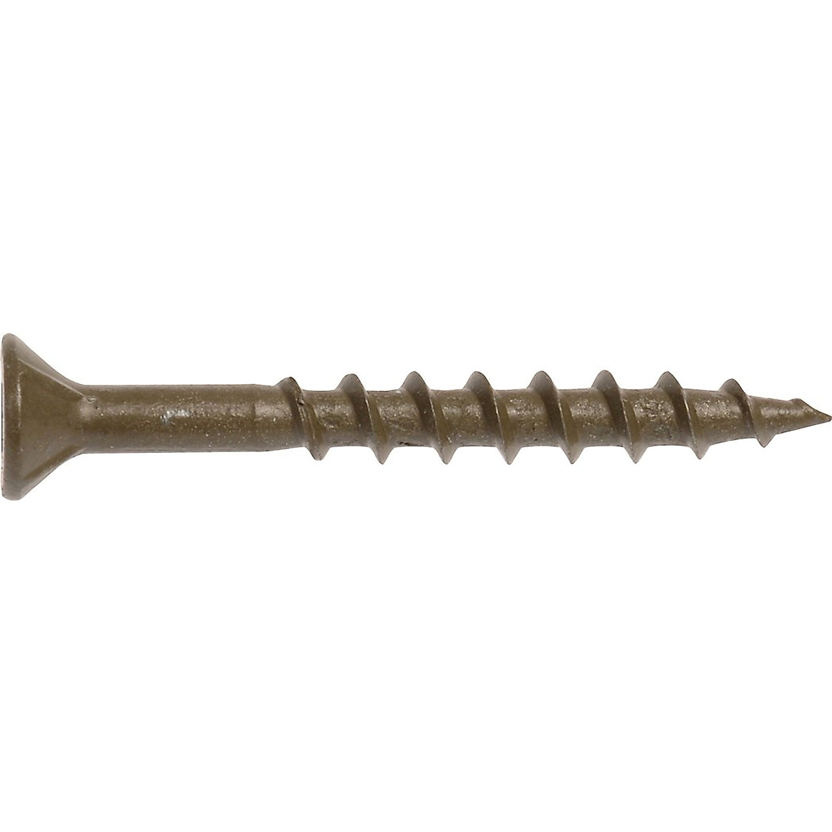 Hillman 48274 Square-Drive Multi-Purpose Wood Screws (#9 x 2-1/2") - 350 pieces, Deck Brown