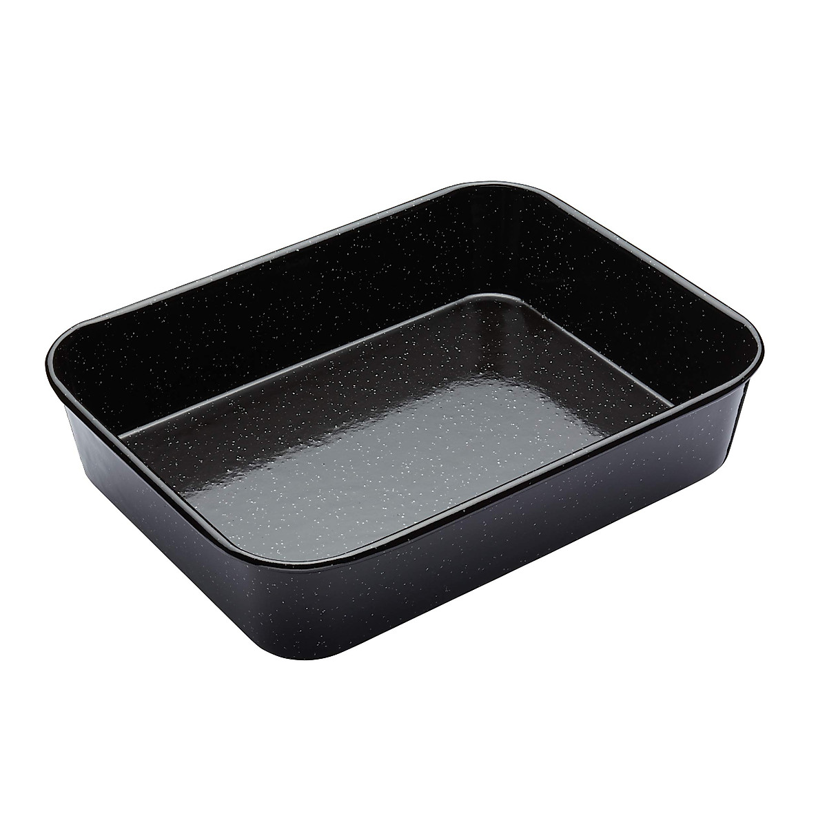 MasterClass Vitreous Enamel Roasting Tin, Induction Safe 1mm Steel with Scratch Resistant Coating, Medium (34 x 26cm)