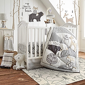 Levtex Home - Bailey Woodland - Rug/Carpet - 3 x 5 (36in. X 60in.) - Black and Cream - 100% Polyester - Woven Fabric Backing - Bedroom, Playroom, Family Room or Kids' Room