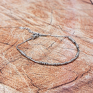 JoycuFF Morse Code Bracelets for Best Friend Coworker Sister Funny Birthday Christmas Gifts for Women Fashion Handmade Silk Wrap Adjustable