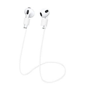 SaharaCase Silicone Accessories Kit for Apple AirPods 3 (2021 3rd Generation) [Rugged] Full Body Protection Antislip Grip Slim Fit (White)