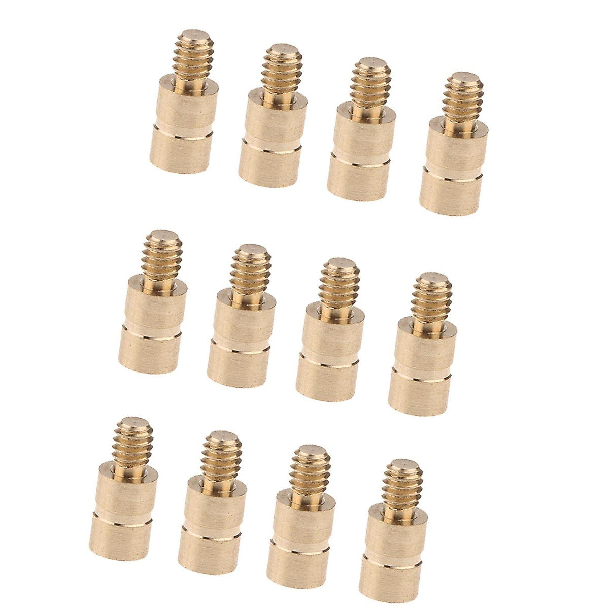 LoveinDIY 72 Pieces 25Grains Gold Tip Arrow Weight Screw Archery Points Insert Accessories