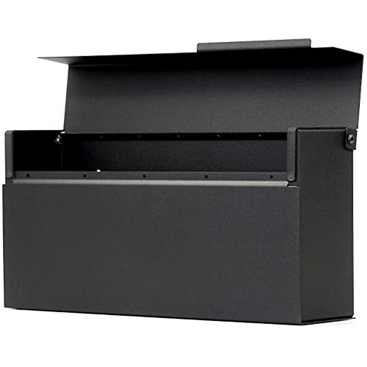 Vsons Modern Design Mailbox, Aluminum Black Powder Coated, Wall-Mount Mailbox Vsons Design Louis B