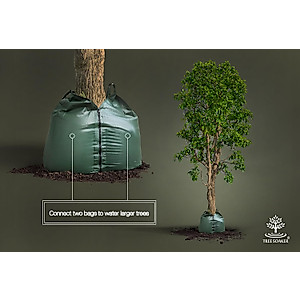 Tree Soaker Tree Watering Bag | 20 Gallon Slow Release Drip Tree Irrigation System | Watering Bag for Trees | 3 Pack