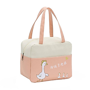NA Lunch Box Bag Japanese Handbag Work Thickened and Large-Capacity Aluminum foil Insulation Bag Simple Rice Bag Insulation Lunch Bag