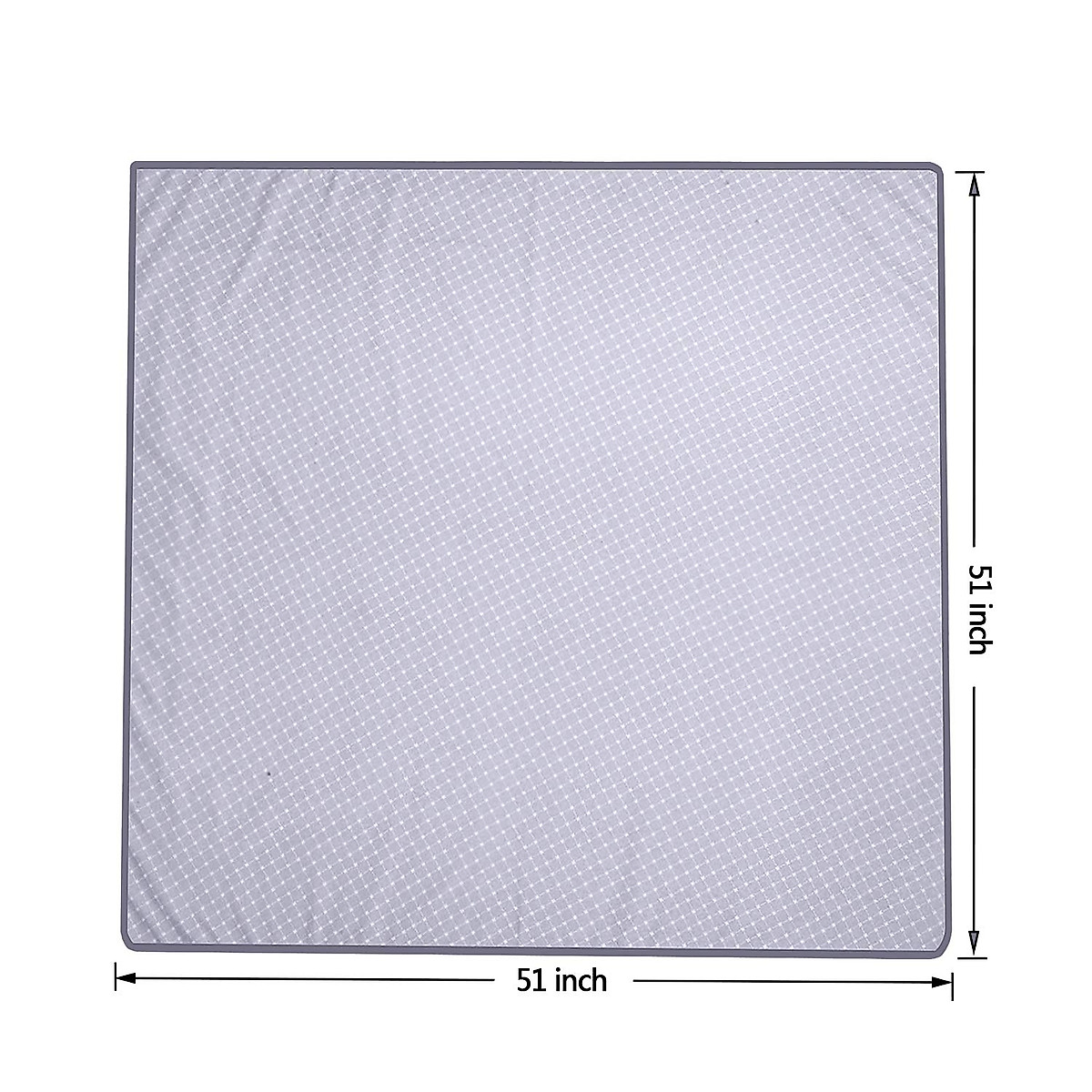 UBBCARE Splat Mat for Under High Chair Floor Mat Baby Waterproof Anti-Slip Splash Mess Mat Portable Play Mat and Table Cloth 51"