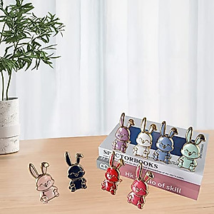 Xanadued 8 PCS Foldable Bunny Phone Bracket Cute Easter Rabbit Hidden Mobile Phone Kickstand Holder Multifunction Portable Cell Phone Stand Attachment for Desk