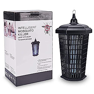 Intelligent Bug Zapper 4200V, 30W with Day/Dusk Control - Kills Mosquito, Pest Trap for Fly Gnat Moth, Insect for Home Garden, 1 Acre Coverage