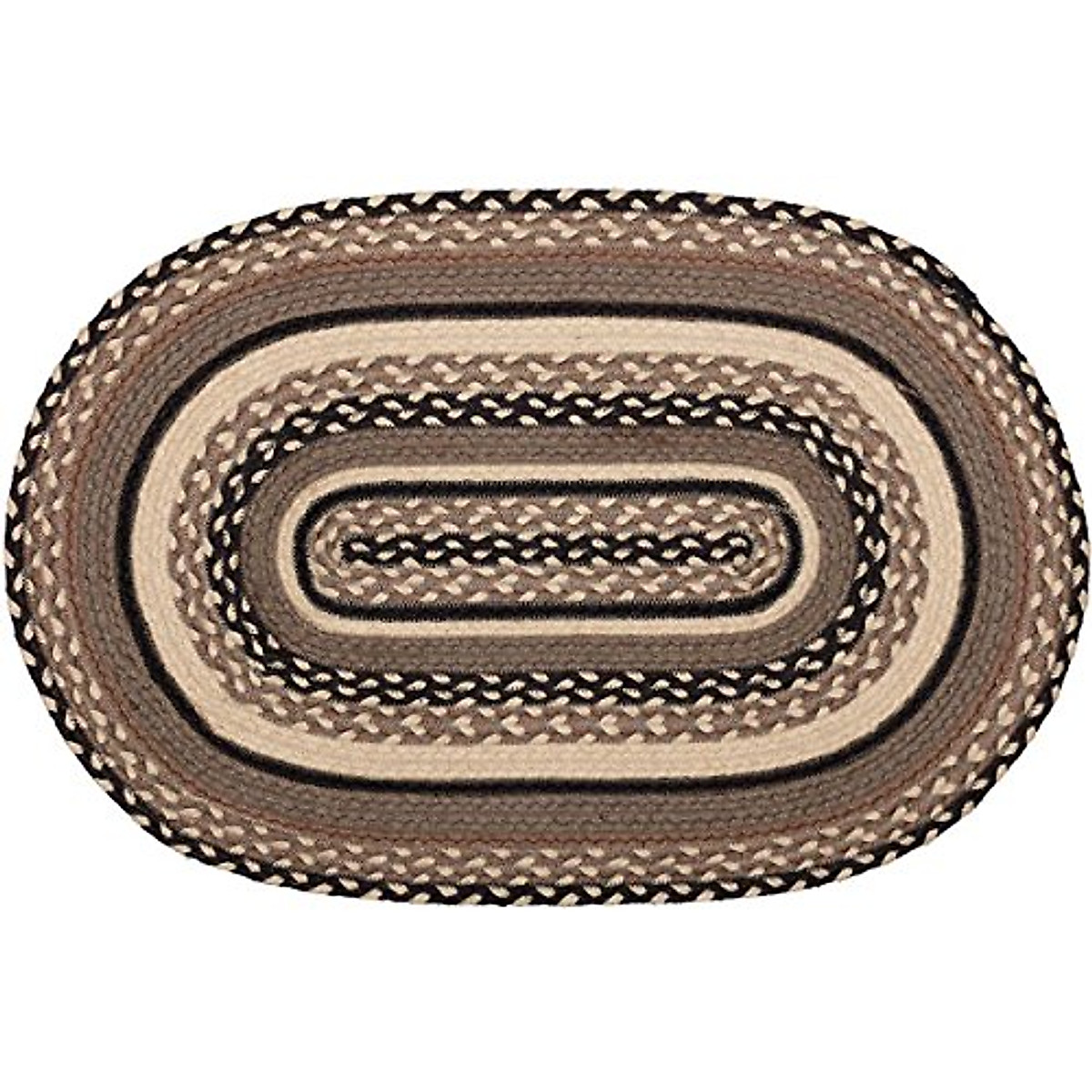 VHC Brands Sawyer Mill Small Jute Area Rug Farmhouse Country Style Doormat Non Skid Pad 20x30