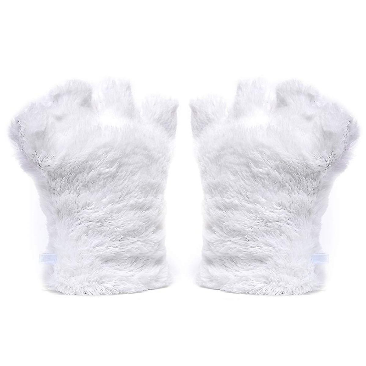 Odema Womens Winter Warm Gloves Cosplay Cat Paw All Cover Mittens for Girls