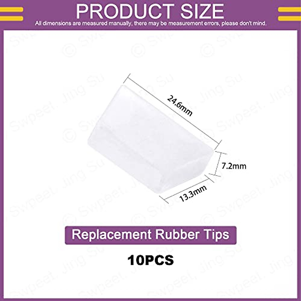 Swpeet 5Pcs Replacement Rubber Tips Kit Perfect for Key Fob Pliers and Glass Running Pliers Hardware Install and Stained Glass Work