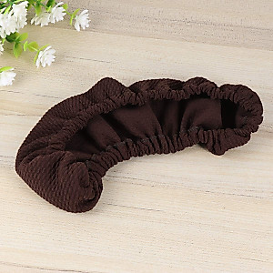 Gatuida Office Supplies 2Pcs Office Chair Armrest Covers,Armrest Slipcover Pads,Thickened Office Computer Chair Armrest Covers, Elastic Band Chair Arm Rest Sleeves (Coffee) Arm Rest Slipcovers