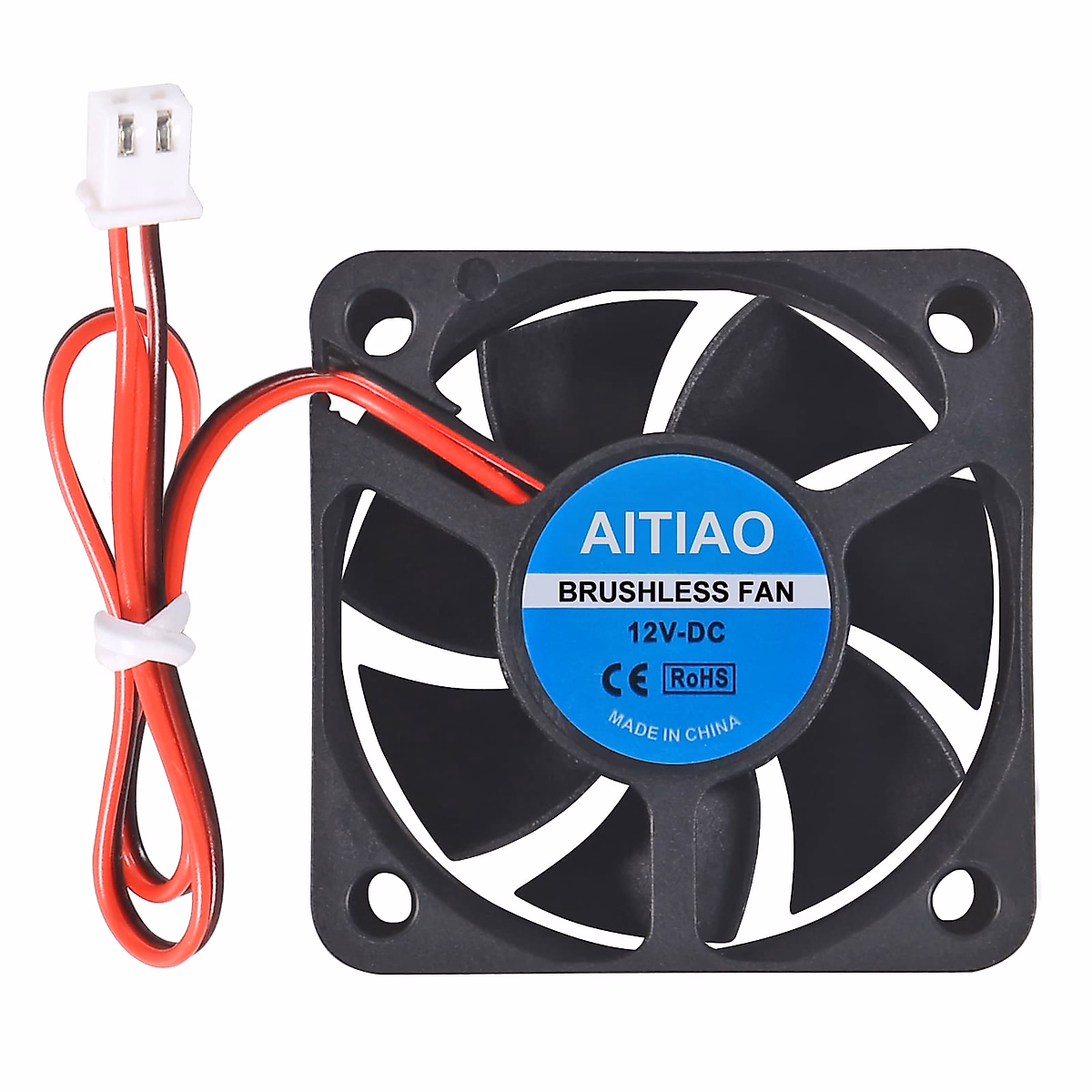 AITIAO 4Pcs 5020 Brushless Cooling Fan Computer Case Fan DC 12V 50mm 50mm 20mm Quiet Muffin Fan Oil Bearing High Speed Cooling Fan for 3D Printer CPU Coolers DIY Cooling Ventilation Projects