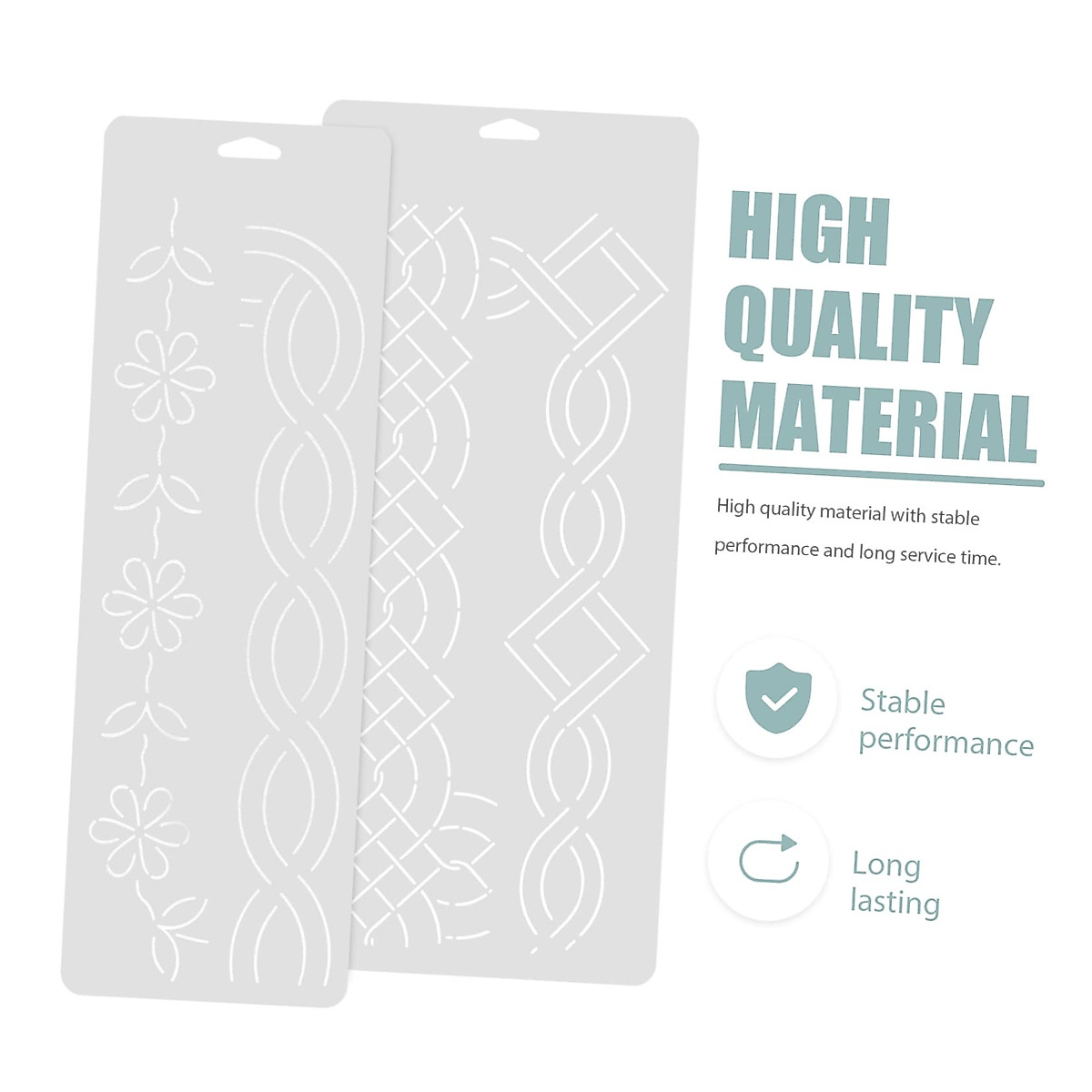 2pcs Embroidery Template DIY Sewing Templates Quilting Craft Sewing Patchwork Template Shaped Templates Sewing Supplies Plastic Quilting Tools DIY Quilting Templates DIY Templates