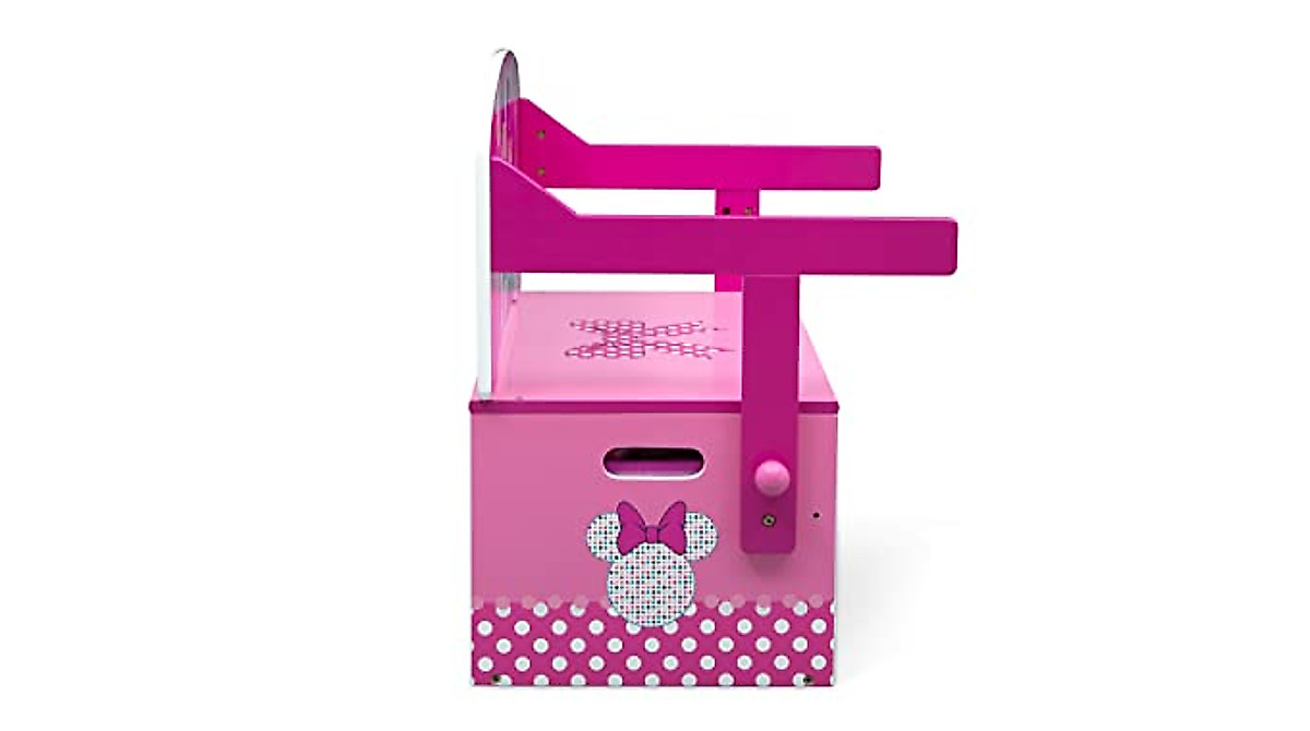 Kids Disney Minnie Mouse Activity Bench - Convertible & Storage