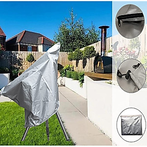 Zhgzhzwlf Telescope Cover, Silver, 59*34in, Waterproof, Oxford Cloth, Drawstring & Zipper Closure, Sunproof, Dustproof, Windproof, Adjustable, Astronomical Telescope Cover