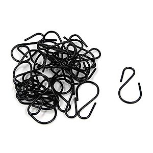 T Tulead 1.73" Length S Hooks Iron Hanger Hooks Connectors S-Shaped Hook Hnagers 2mm Thickness Pack of 30