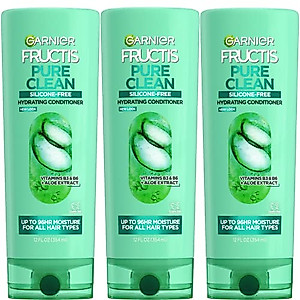 Garnier Hair Care Fructis Pure Clean Conditioner, 12 Fl Oz (Pack of 3) - Packaging May Vary