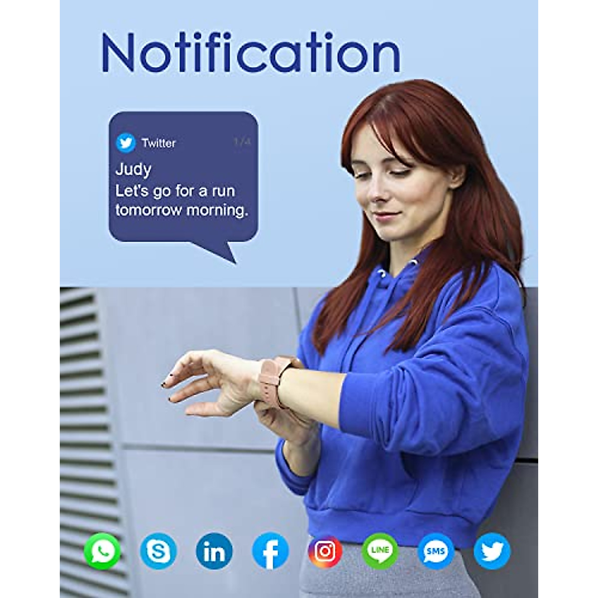 GRV Smart Watch for Women IP68 Waterproof, Fitness Tracker Heart Rate Monitor Digital Watch, Smartwatch for Android Phones and iOS Phones Pink