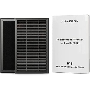 True HEPA Replacement Filter Set (99.97%) for Airversa AP2 Purelle