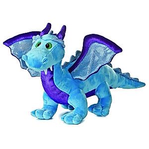 Aurora® Ferocious Dinos & Dragons Blue Dragon Stuffed Animal - Prehistoric Fun - Cuddly Companions - Blue 18 Inches
