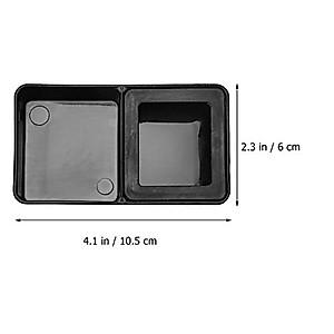 POPETPOP 4pcs Reptile Food Bowl Lizard Gecko Food Water Dish Bearded Dragon Feeding Dish Worm Plate for Small Reptile