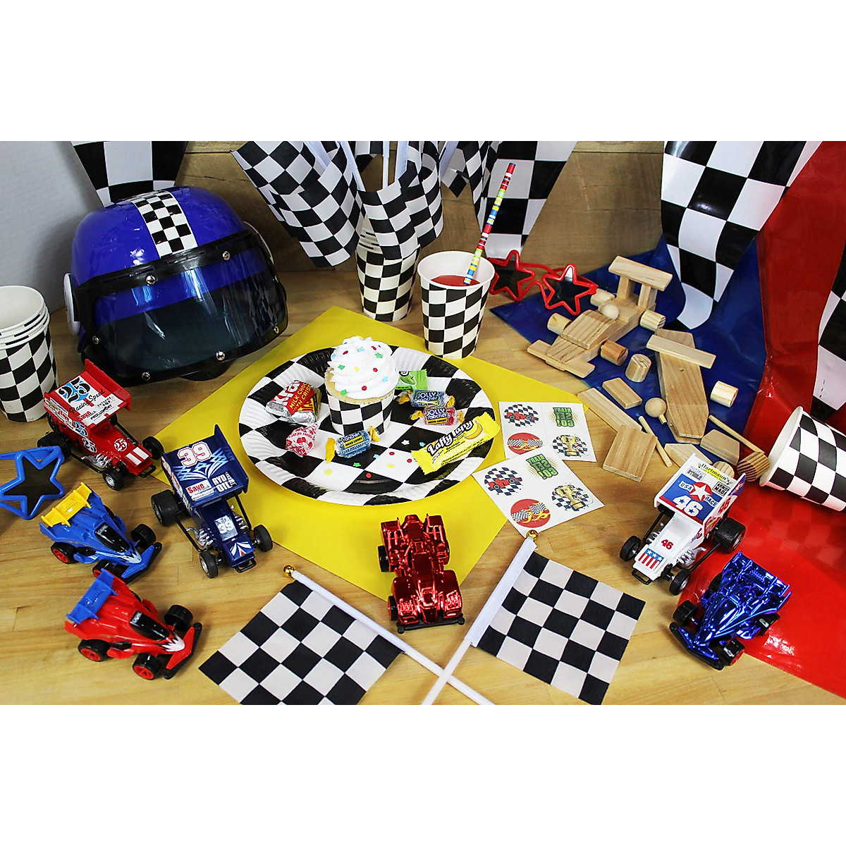 Kipp Brothers Sprint Car Pull Back Racing Toy Cars with Decals - Pack of 8