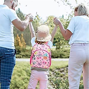 Bagseri Toddler Backpack for Girls, Lightweight Kids Backpack Daycare Bag Preschool Backpack for Girls, 12 Inch (Cat Pink)