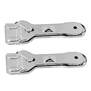 Amosfun 2pcs Seam Cleaning Shovel Mini Tools Cleaning Tool Can Opener Cleaning Tool Label Remover Hob Scraper Paint Tools Handy Peeler Stiff Scraper Painting Scraper Stainless Steel Silver