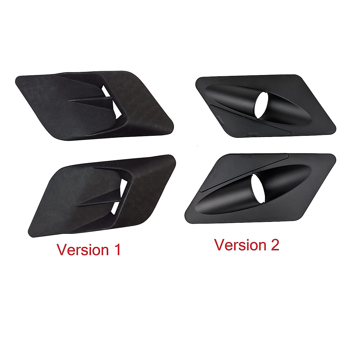 Black Body Plastic Front Side Fender Vent For Taotao Hawk Boulder Vitacci IceBear RPS TrailMaster 110B 50cc 70cc 90cc 110cc Quad ATV (Version 2)