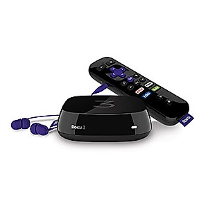 Roku 3 Streaming Media Player (4230R) with Voice Search (2015 Model)