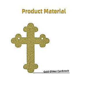 My First Holy Communion Banner, First Holy Communion Decorations (Gold)