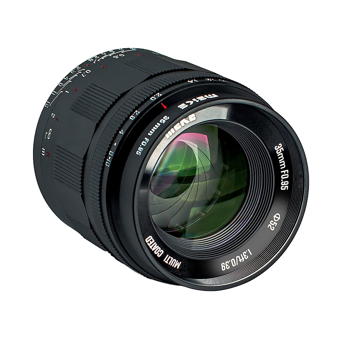 Meike 35mm f0.95 Large Aperture Manual Focus Prime Fixed Lens APS-C Compatible with Panasonic Lumix Olypums M43 Mount Mirrorless Cameras GH4 GH5 GH6