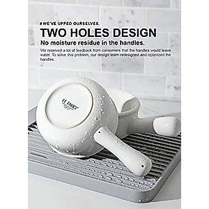 LE TAUCI French Onion Soup Bowls With Handles, 15 Ounce for Soup, chili, beef stew, Set of 4, White