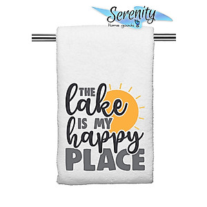 Summer Home Decor Decorative Kitchen Bath Hand Towels | Spring Fall Accents | White Towel Home Holiday Decorations | XMAS House Wedding Gift Present