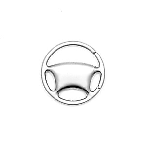 Au-TOMOTIVE GOLD Steering Wheel Key Chain for Honda Odyssey (Chrome)