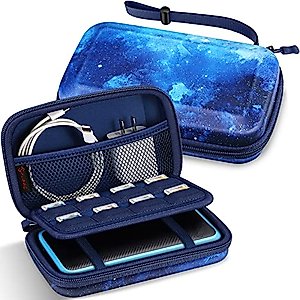 Fintie Carrying Case for Nintendo 2DS XL/New 3DS XL LL, Protective Hard Shell Portable Travel Cover Pouch for New 3DS XL LL/New 2DS XL Console with Slots for Games & Inner Pocket (Starry Sky)
