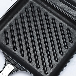Breakfast Sandwich Maker, Grilled Cheese Pan with Removable Handle, panini press grill sandwich maker Camping bread maker waffle makers for Home Kitchen Grilled Cheese Toasted Sandwiches