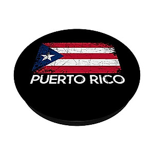 Puerto Rican Flag Design | Vintage Made In Puerto Rico Gift PopSockets PopGrip: Swappable Grip for Phones & Tablets