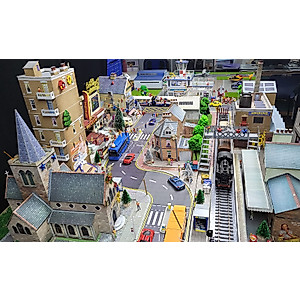 The CityBuilder Row House Cardboard Model Making Kit - O Scale Model Railroad Building