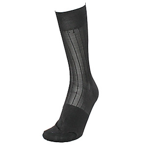 Mona's Choice 3-Pack Mens Silk Dress Socks/Mens Sheer Dress Socks/Mens Nylon Dress Socks (Black)