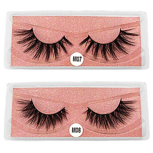 Wholesale Eyelashes 10/20/30/50/100 Pairs Faux 3D Mink Lashes Bulk Natural False Eyelashes Set Makeup Thick Mink Eyelashes Pack (Mix 10 pairs)