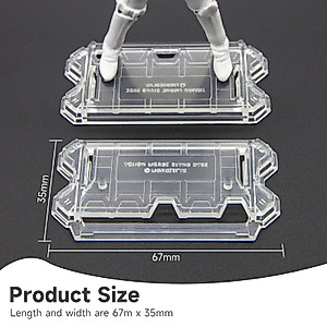 NC EBCO 30 Pieces Action Figure Display Stands Clear Doll Model Support Stand for 3 75 inch Action Figures … Transparent Action Figure Dispaly Stand Base