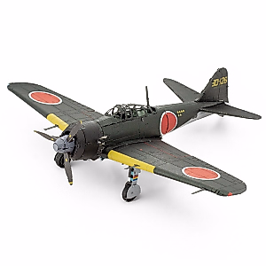 Metal Earth Zero Fighter Color 3D Metal Model Kit Fascinations