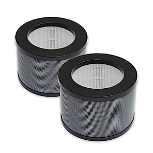 PUREBURG 2-Pack Replacement HEPA Filter Compatible with ToLife TZ-K1 Elechomes EPI081 EP1081 FreAire KN-6391RGB & AROEVE MK01 MK06 Kloudi DH-JH01 POMORON MJ001H Air Purifiers