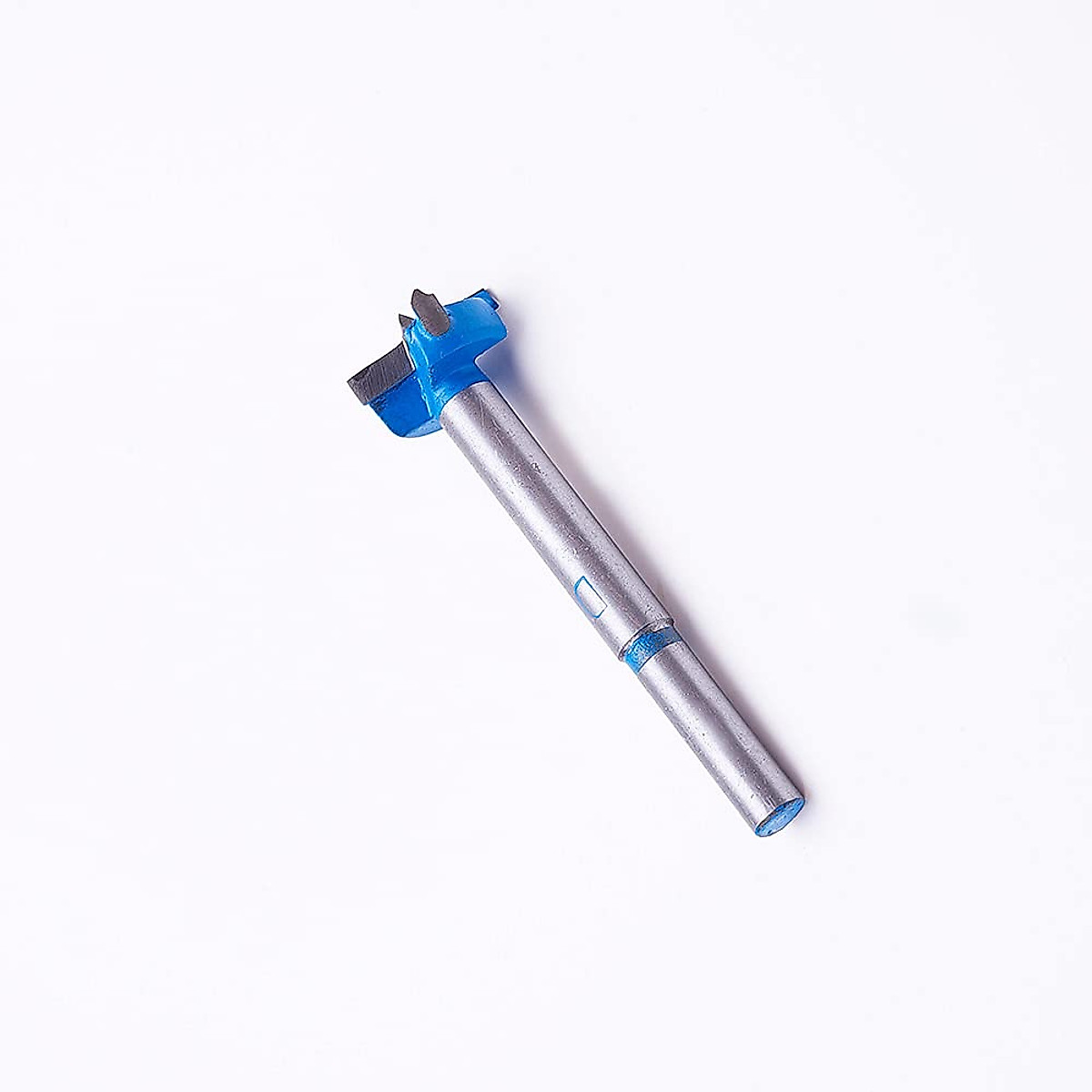 Auniwaig Forstner Drill Bits, 21mm Dia Wood Hole Saw, Auger Opener Cemented Carbide, 80mm Length Woodworking Hinge Hole Drilling Boring Bit Cutter, Round Shank, Blue, 1 Pcs