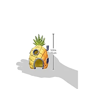 Penn-Plax Spongebob and Pineapple House Aquarium Ornament | 2 Piece Set | Great for Fresh or alt Water Tanks