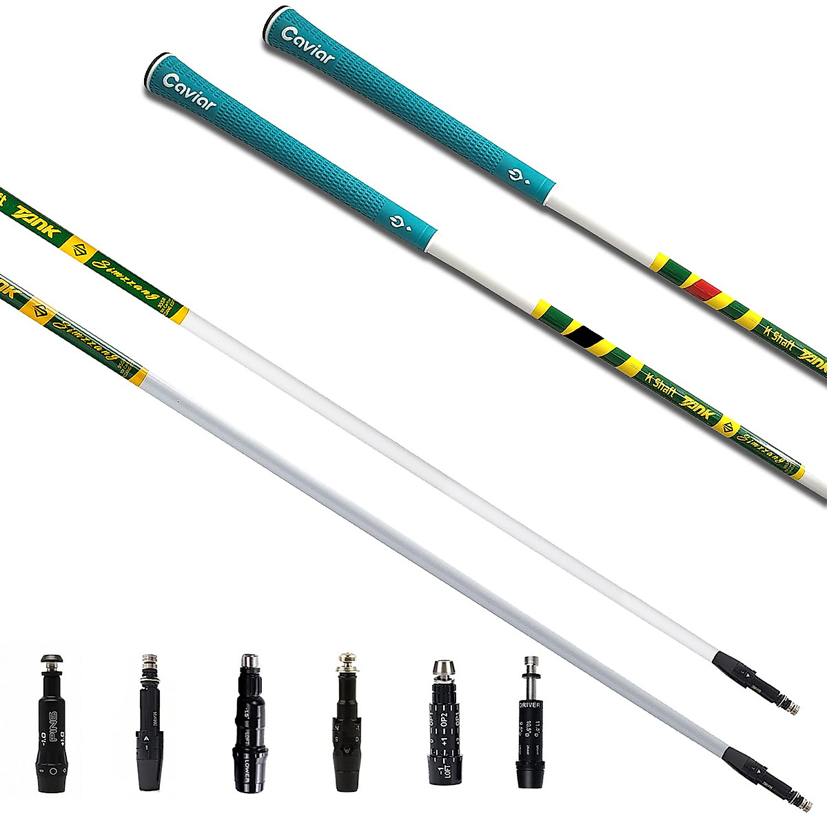 90 Ton Golf Driver Shaft Simzzang Edition, Caviar Grip for Man 50 / 46g (Caviar Grip for Man 46g, PING 410,425, 96X, 45.75 inch, 1, Man)